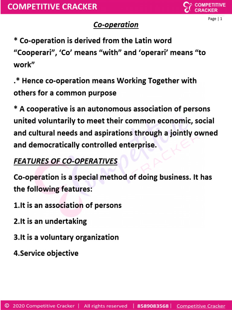 Module 1 Cooperation and Other Economic System | PDF | Capitalism ...