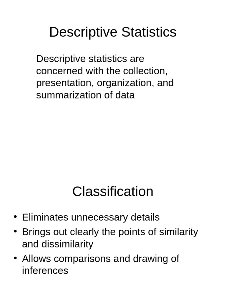 Descriptive Statistics | PDF | Statistics | Applied Mathematics
