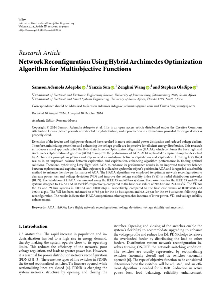 Network_Reconfiguration_Using_Hybrid_Archimedes_Op | PDF | Mathematical ...
