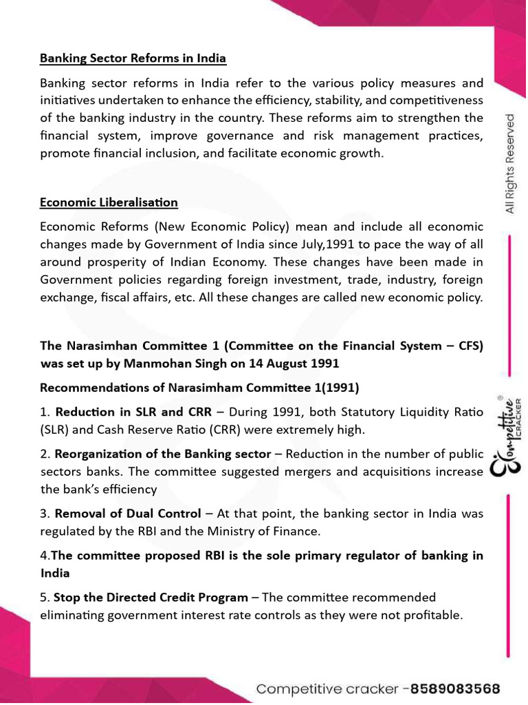 Module 4 Indian Commercial Banking Post Liberalization Period | PDF ...