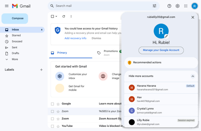 Inbox (4) - Rubielily05@Gmail - Com - Gmail | PDF | Gmail | Application Layer Protocols