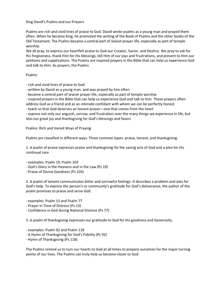 LT 2 Psalms, Solomon, Elijah, Amos, Hosea, Jeremiah (No Ezekiel and ...