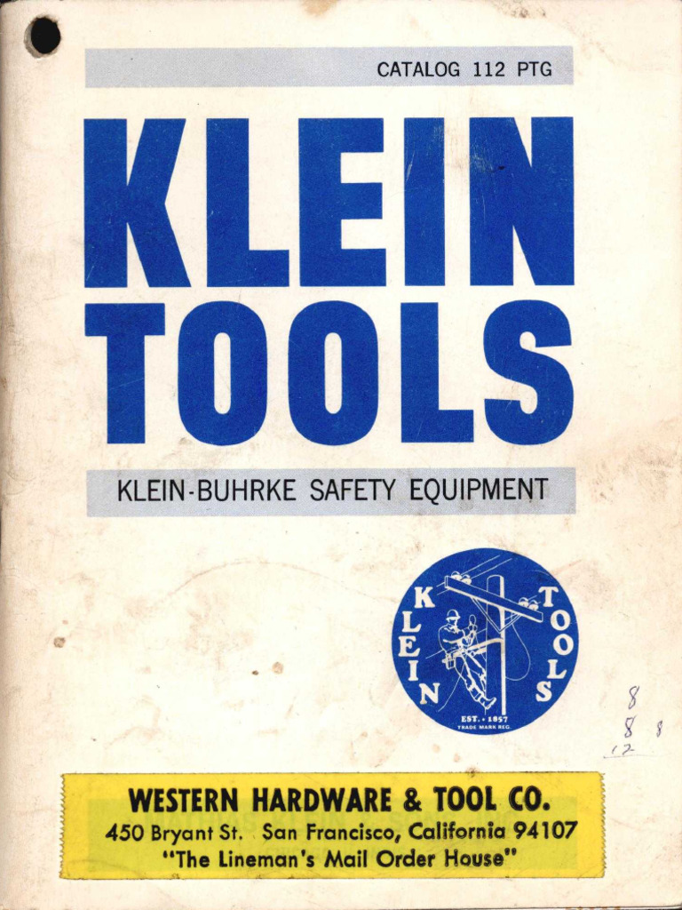 Klein Catalog 112 PTG | PDF