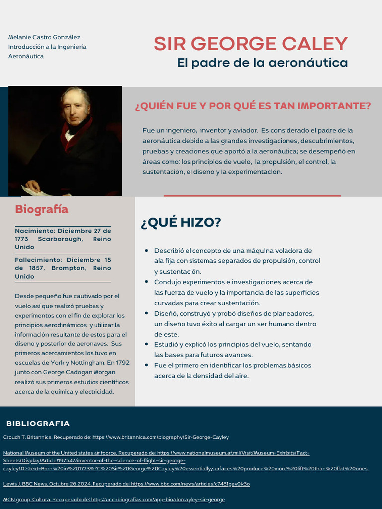 George Caley | PDF | Aeronáutica | Avión