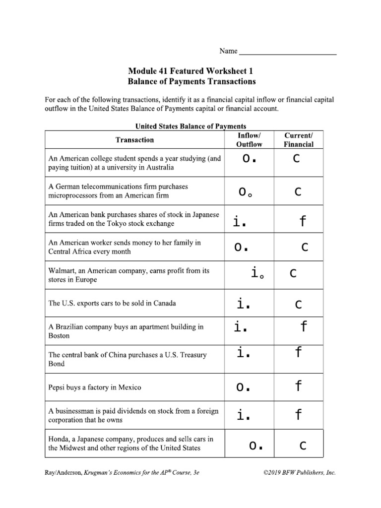 Mod 41 Featured Worksheet 1 | PDF