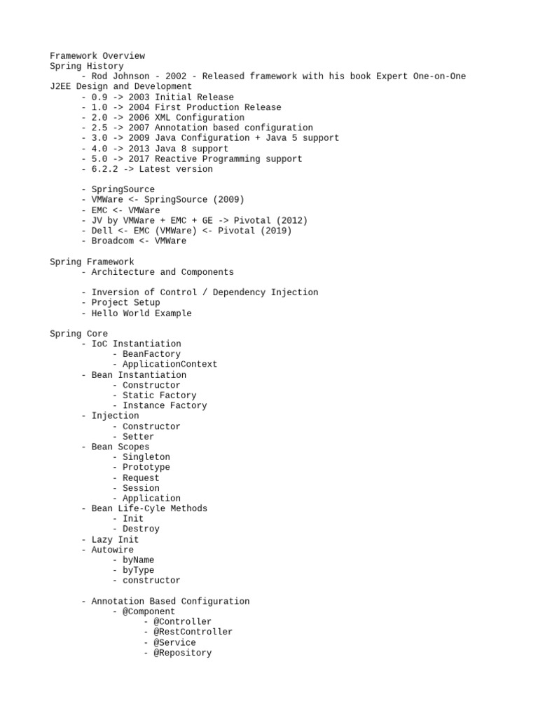 spring-framework-notes | PDF