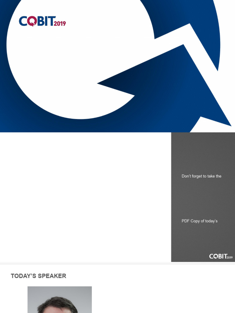 Designing A Governance System With COBIT 2019 - Presentation Deck | PDF | Governance | Risk