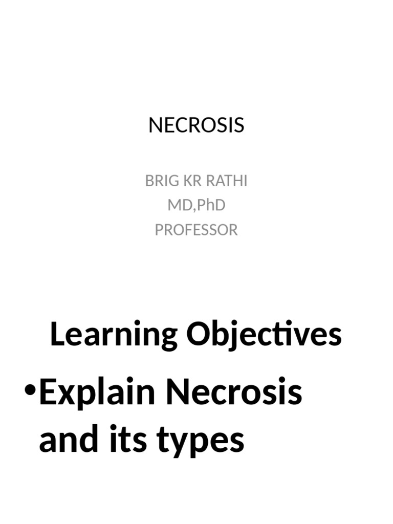 Understanding Types of Necrosis | PDF