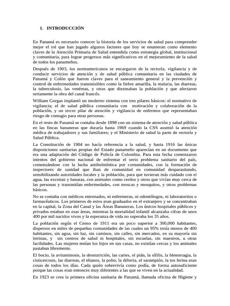 Salud Publica RMS. Dr L. Labrador. | PDF | Panamá | Hospital