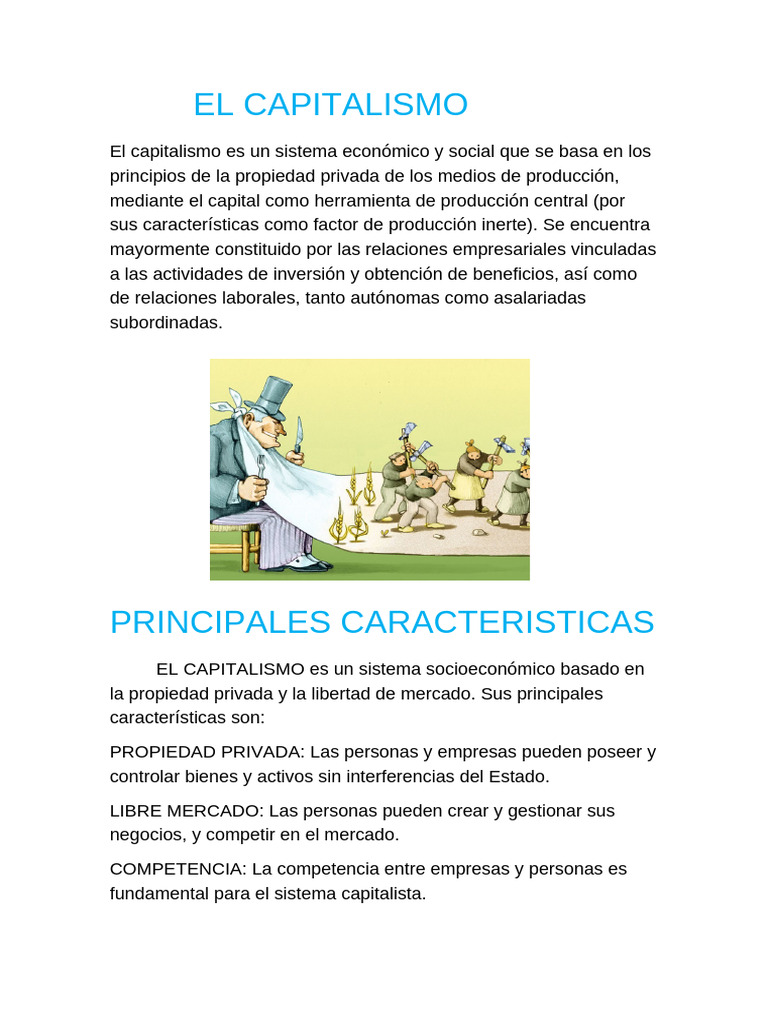 El Capitalismo | PDF