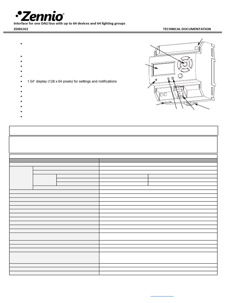 Datasheet DALI-BOX Interface v2 EN Ed5 | PDF | Power Supply | Mains ...
