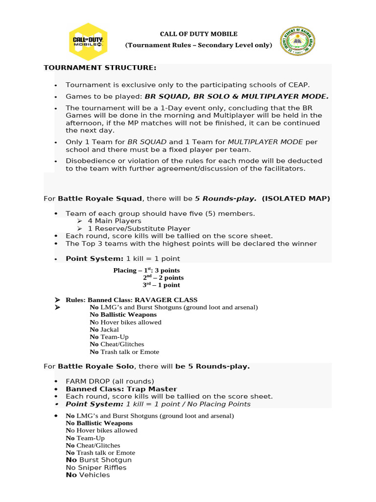 Ceap Codm Guidelines Rules | PDF