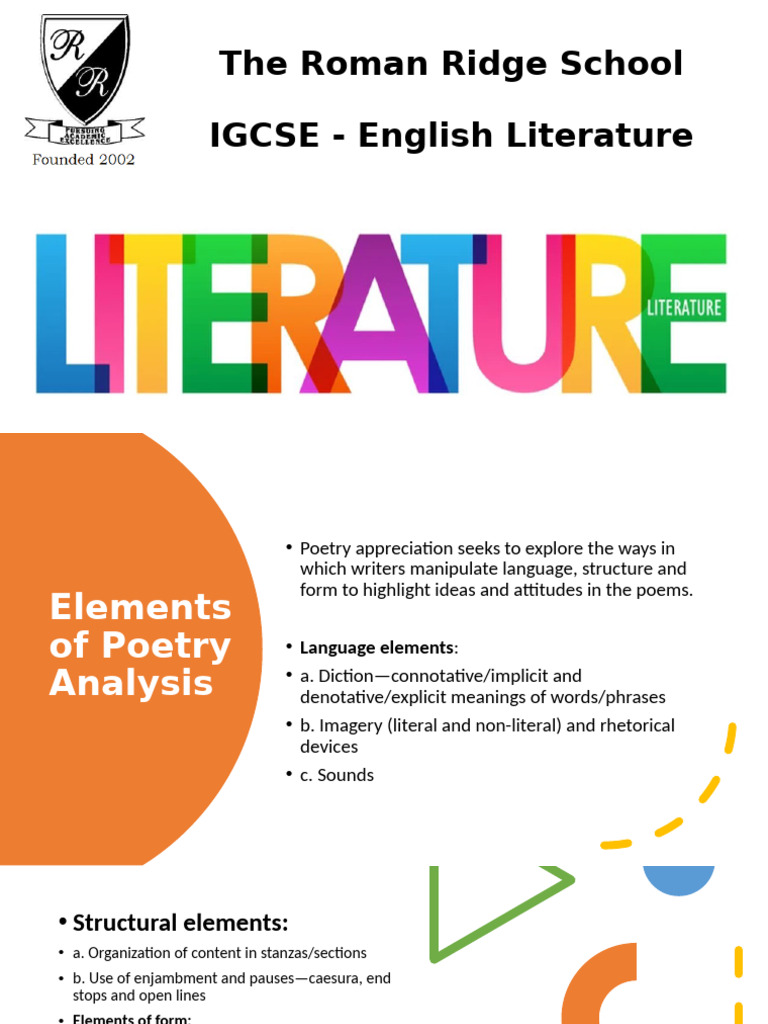 IGCSE Lit - Poetry Analysis | PDF