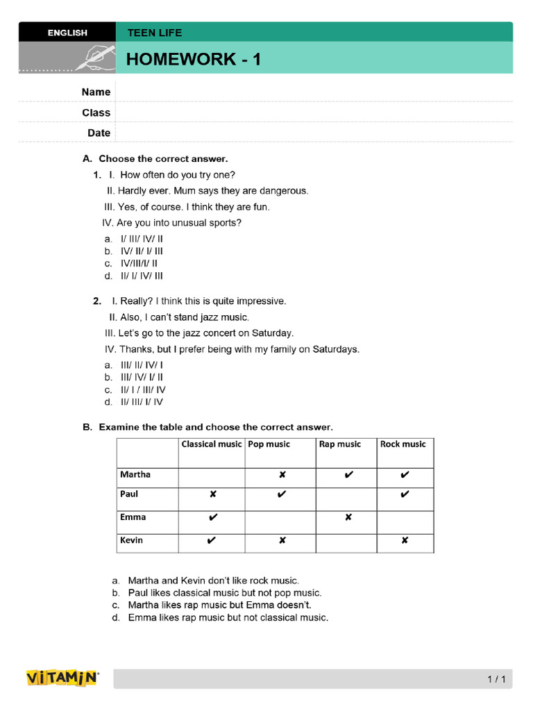 Unit 2 Test 1 | PDF