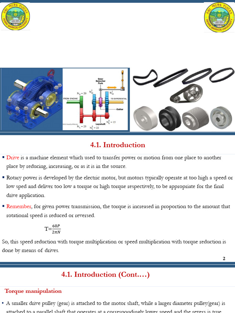 Chapter - 4.1. Belt Drive | PDF | Belt (Mechanical) | Gear