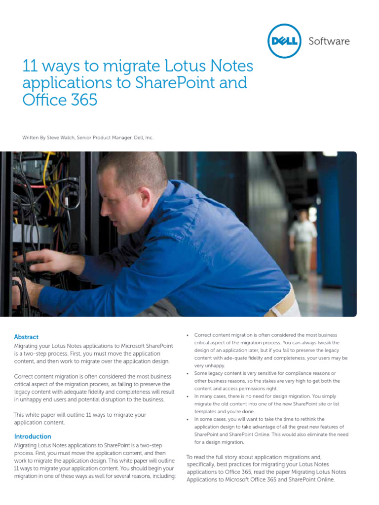 11 Ways Migrate Lotus Notes Applications | PDF | Share Point | Xml