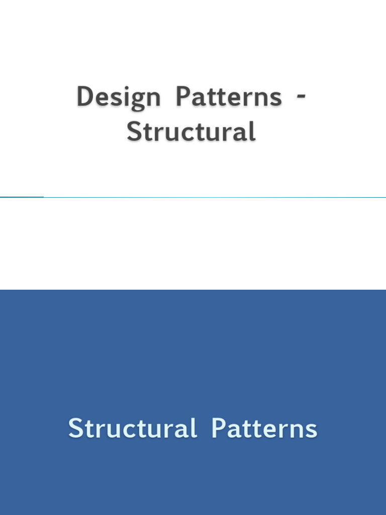 11 - GoF Patterns Structural | PDF | Class (Computer Programming) | Inheritance (Object Oriented ...
