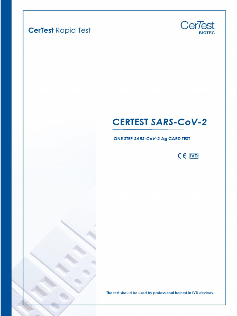 CerTest SARS-CoV-2 Ag Test Instructions | PDF | Infection | Health Sciences