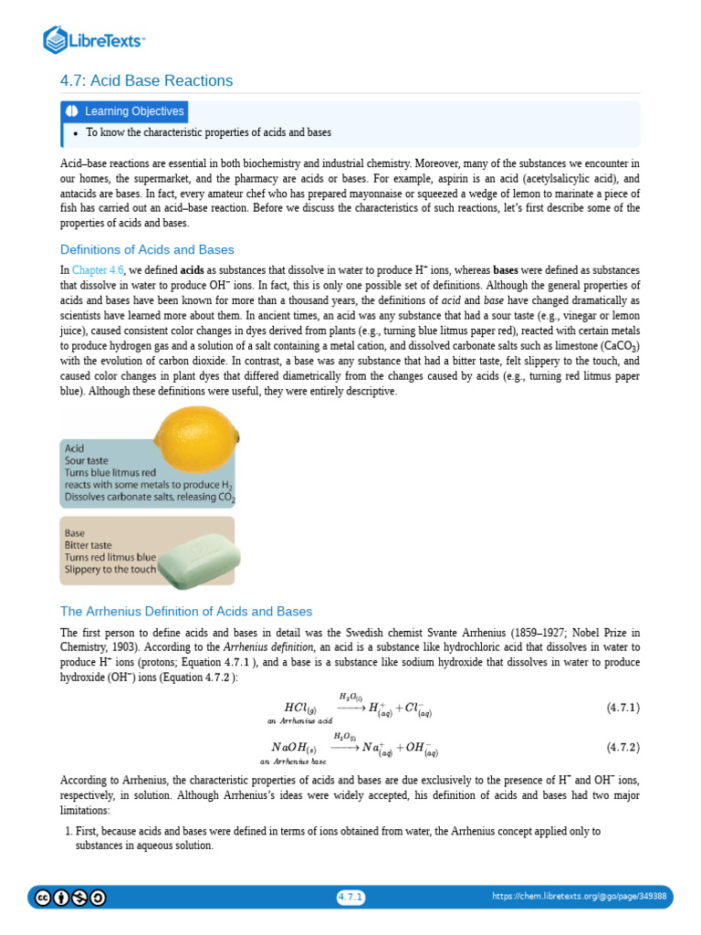 Understanding Acid-Base Reactions | PDF | Acid | Ph