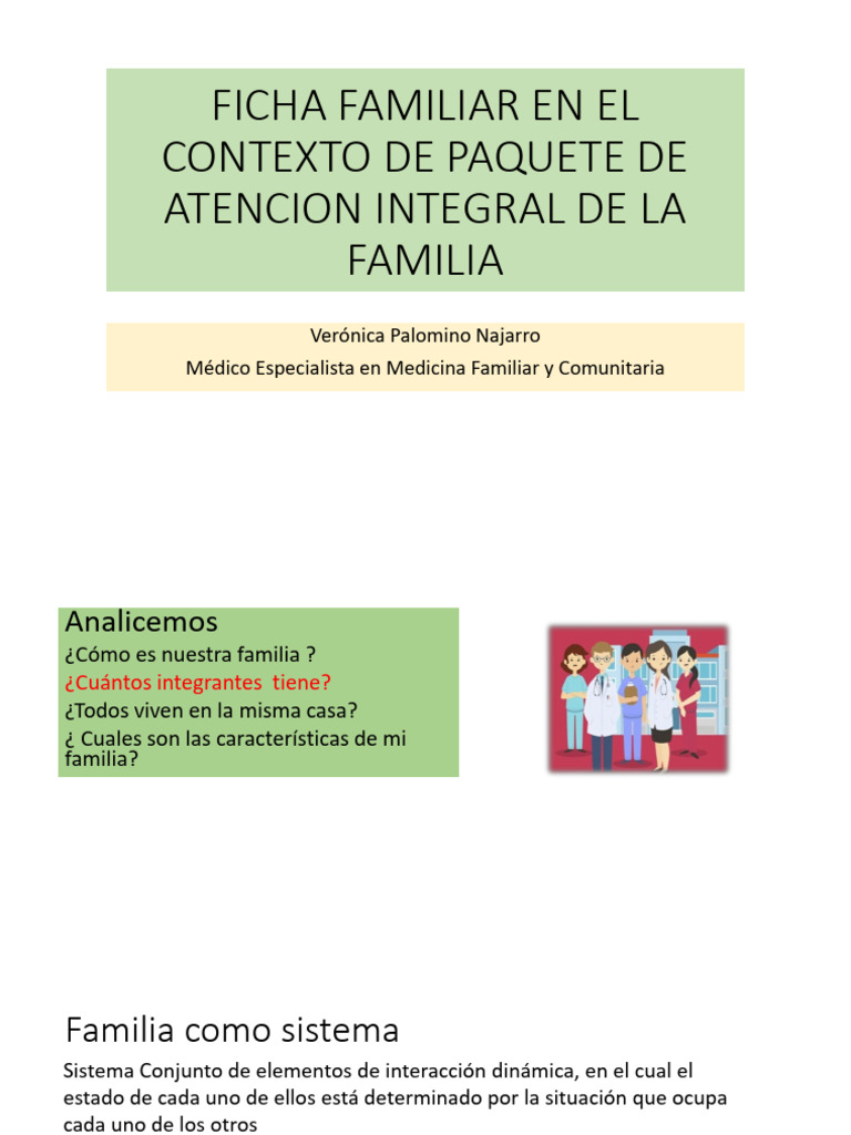 Ficha Familiar para Red 300922 | PDF | Especialidades Medicas