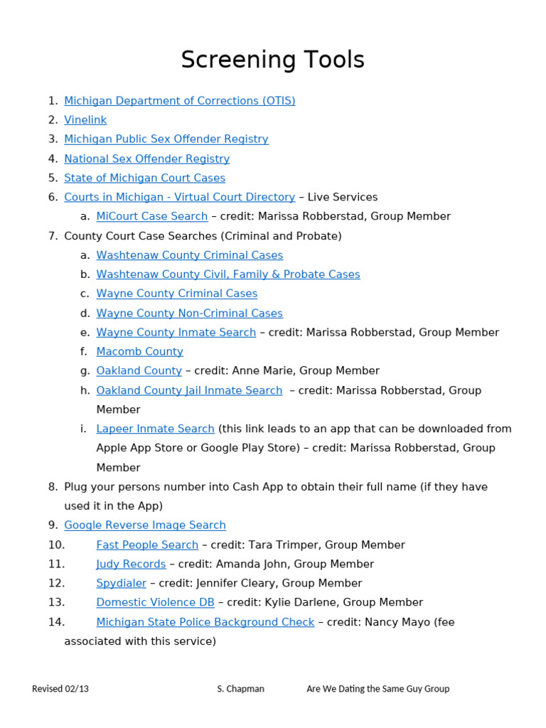 Screening Tools | PDF