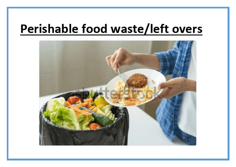 Perishable Food Waste | PDF
