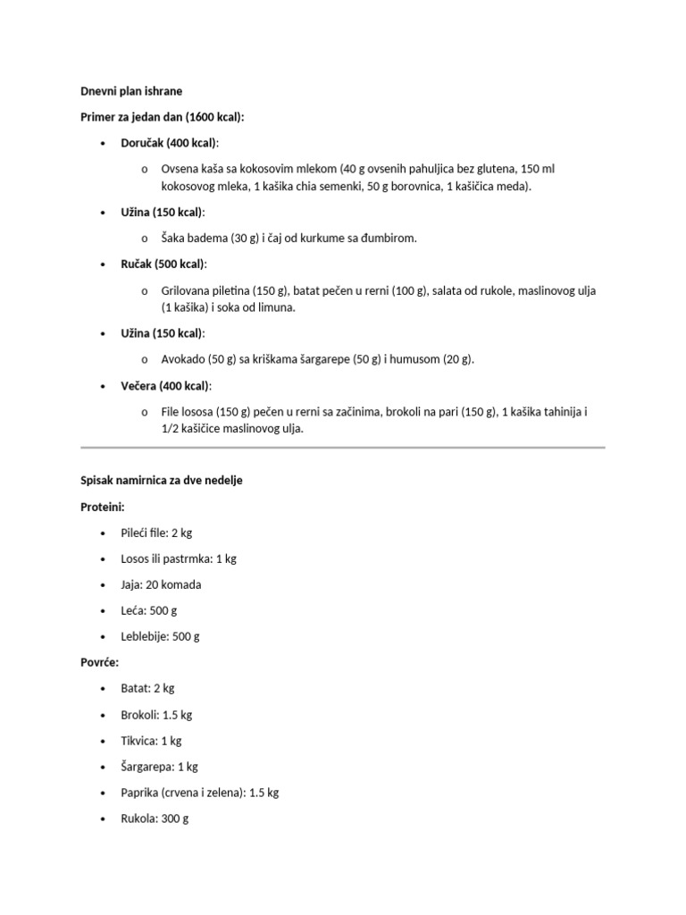 Anti-Inflamatorna Ishrana | PDF