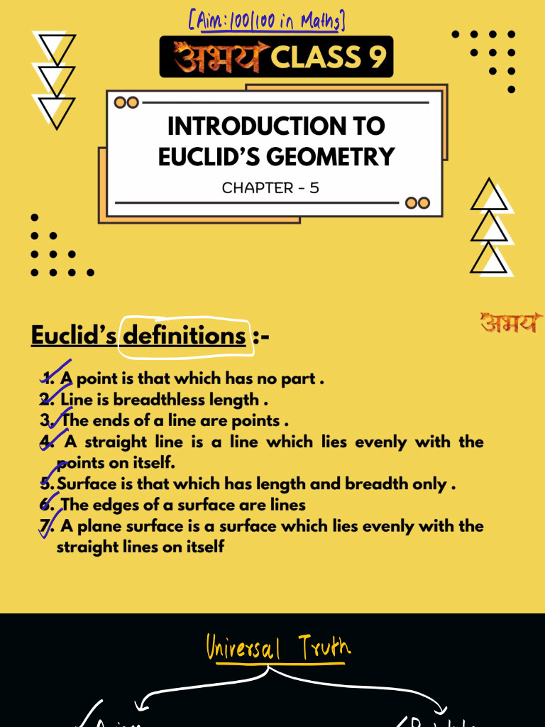 Euclid's Geometry | PDF