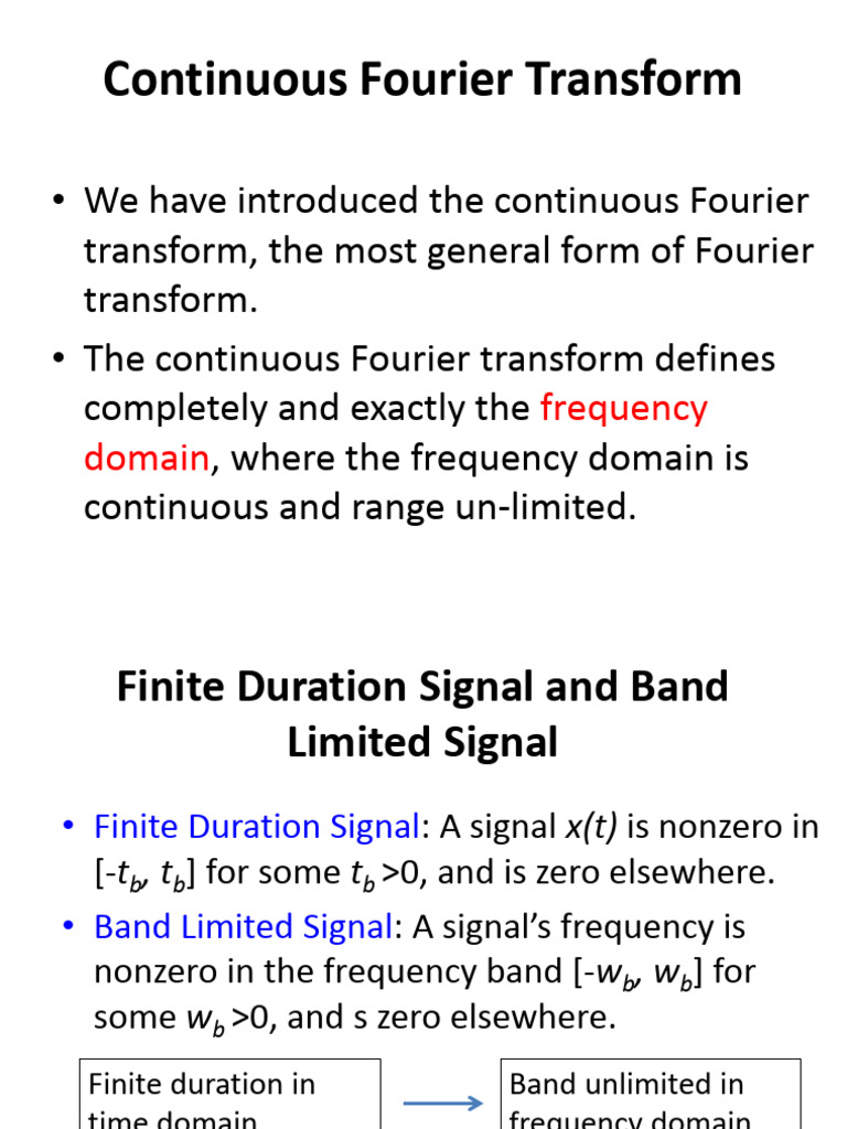 Course 04 - Discrete Time Signals, Discrete Time Fourier Transform (1) | PDF | Spectral Density ...