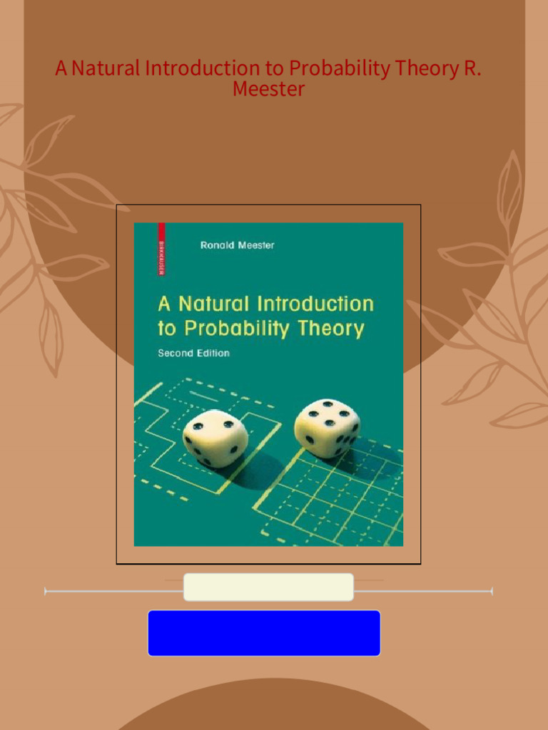 Instant download A Natural Introduction to Probability Theory R ... Instant download A Natural Introduction to Probability Theory R ...