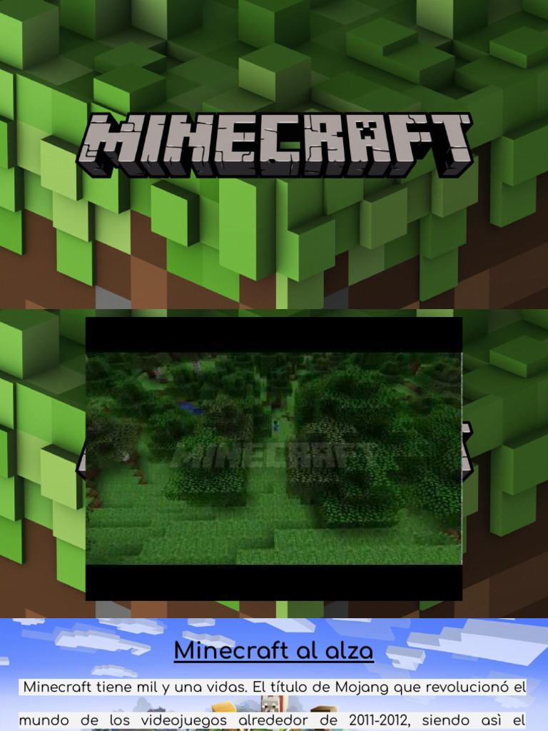 Minecraft: El Rey de los Videojuegos | PDF