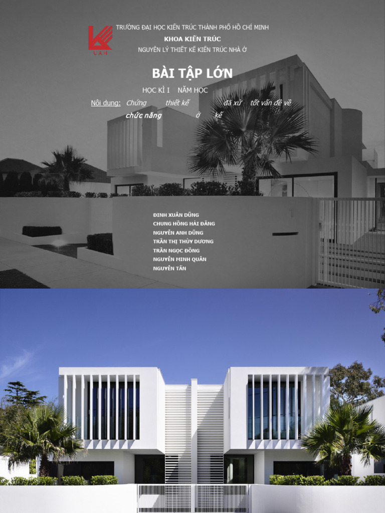 Nhom 08 - Nguyen Ly Thiet Ke Nha o 2024 | PDF
