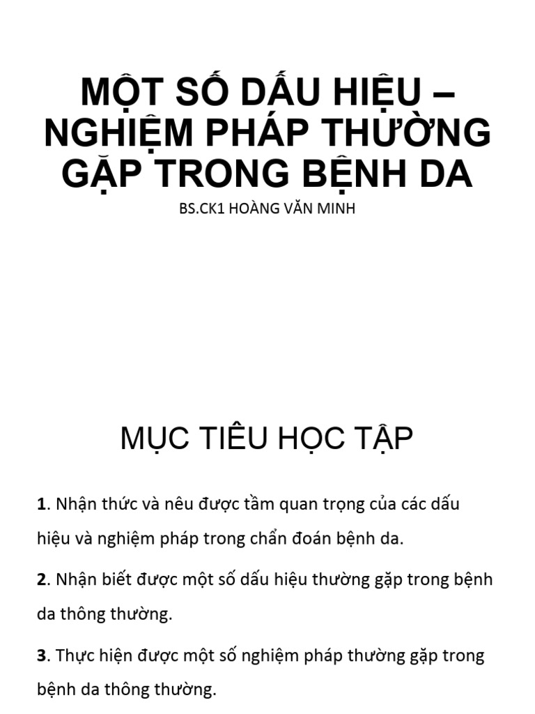 Nghiem Phap Trong Da Lieu | PDF