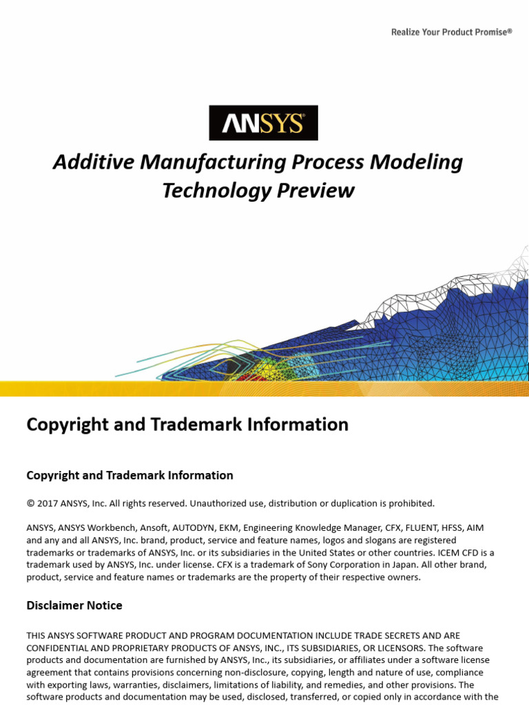 Additive Manufacturing Process Modeling Technology Preview | PDF | Convection | Trademark