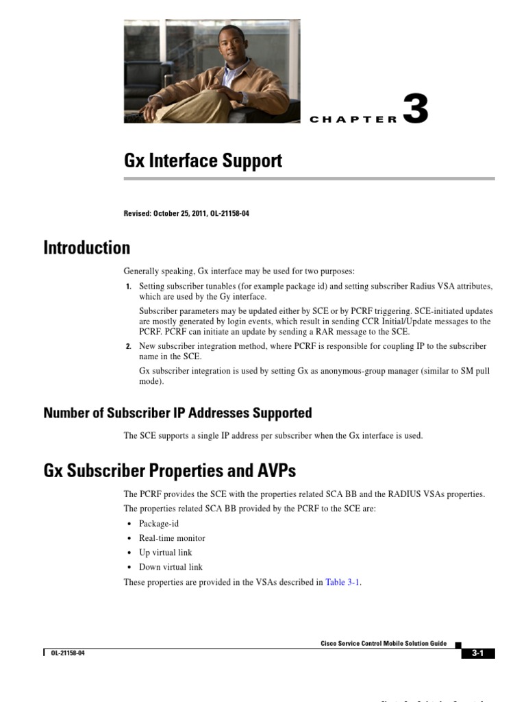 Gx Interface Support in Cisco SCE | PDF | Computer Engineering | Cyberspace