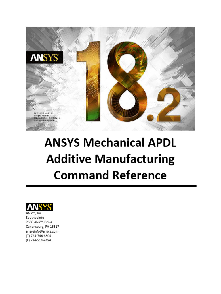 AM MAPDL Commands Reference | PDF | Trademark | 3 D Printing