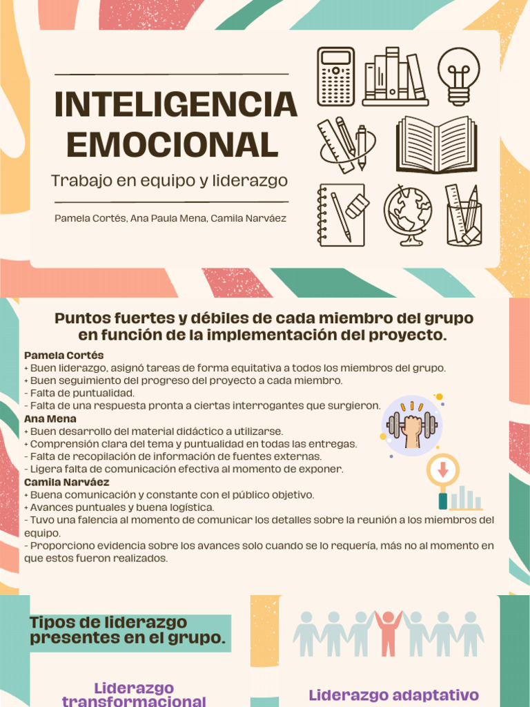 Inteligencia Emocional Trabajo en Equipo y Liderazgo - Cortés - Mena - Narváez | PDF | Las ...