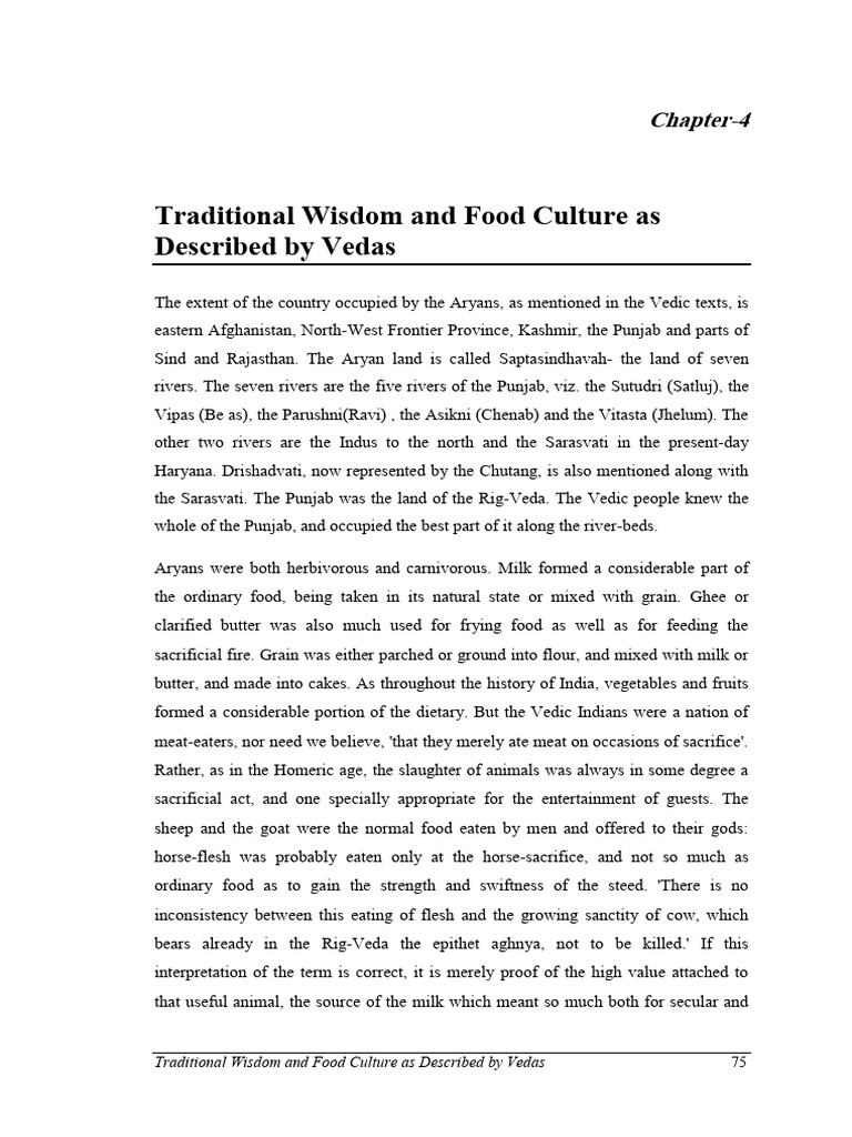 Food Culture of Vedas | PDF | Vedas | Plough