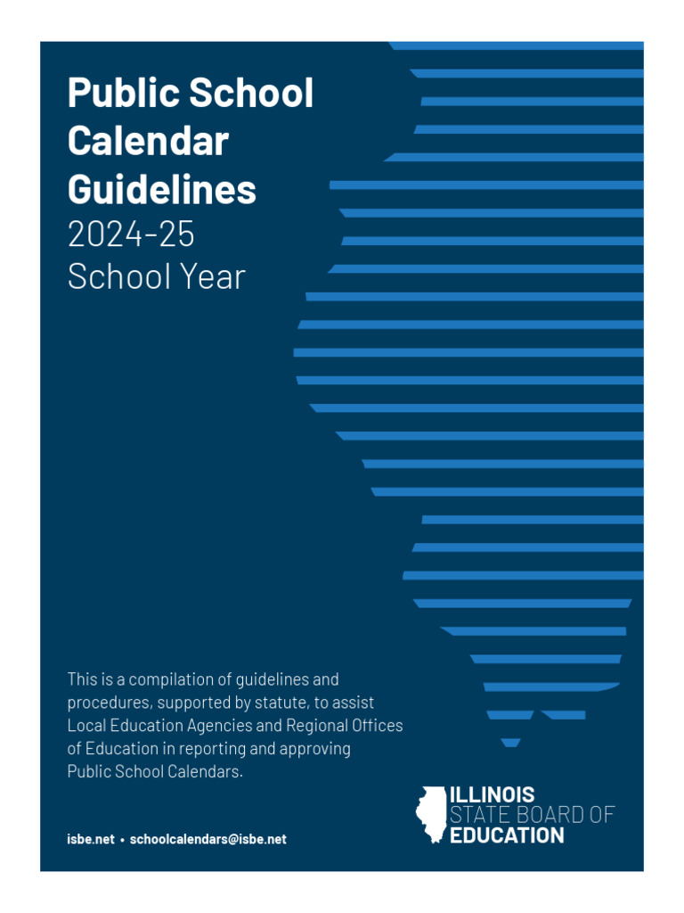 Illinois 2024-25 School Calendar Guidelines | PDF | Schools