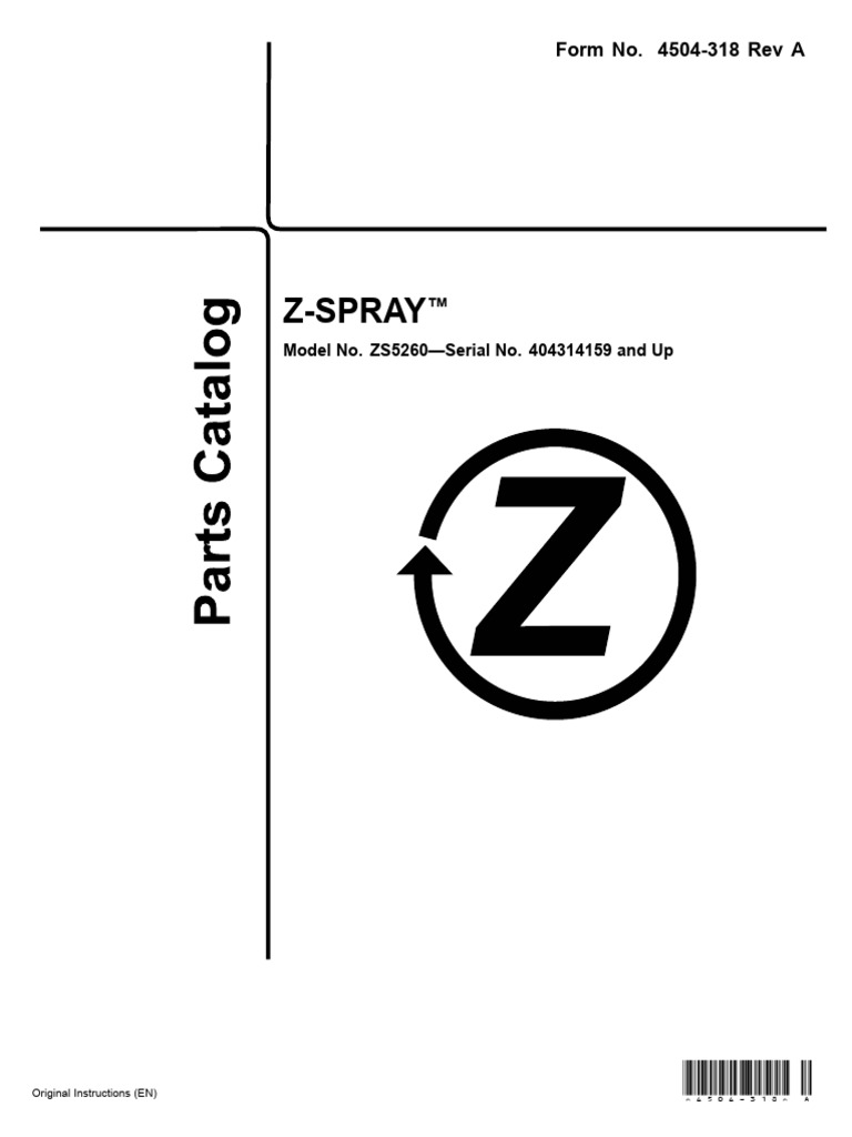 ZS5260 Parts Catalog Overview | PDF | Screw