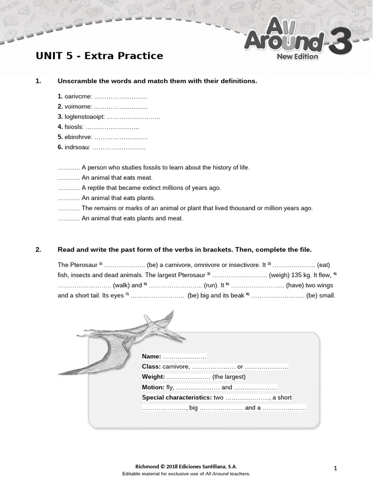 AA NE3 TRM ExtraPractice U5 | PDF