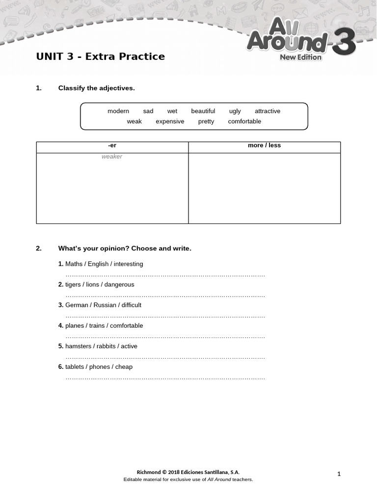 AA NE3 TRM ExtraPractice U3 | PDF | Astronomical Objects | Outer Space