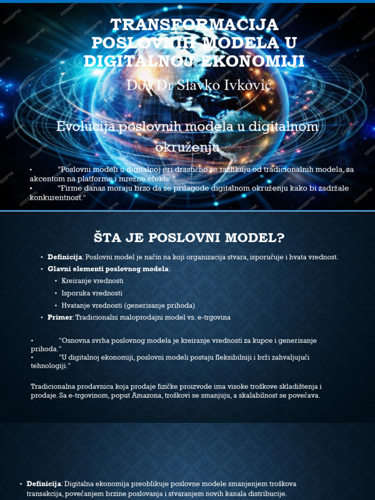 Digitalna Ekonomija Predavanje 2 | PDF