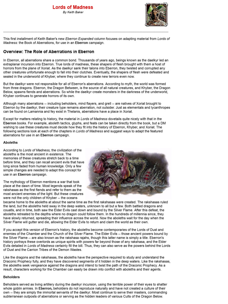 D&D 3.5 Web - Eberron Expanded | PDF | Dwarf (Dungeons & Dragons) | Gary Gygax Games