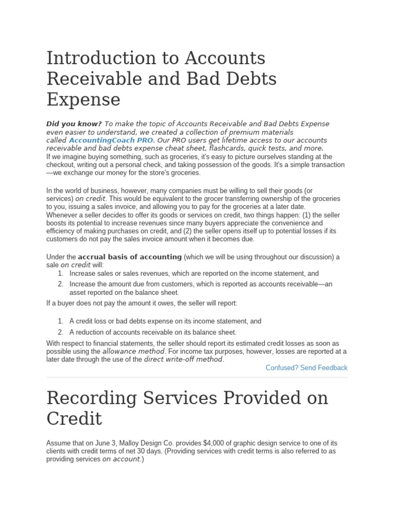 Receivable Payable Inventory Depreciation | PDF | Debits And Credits ...