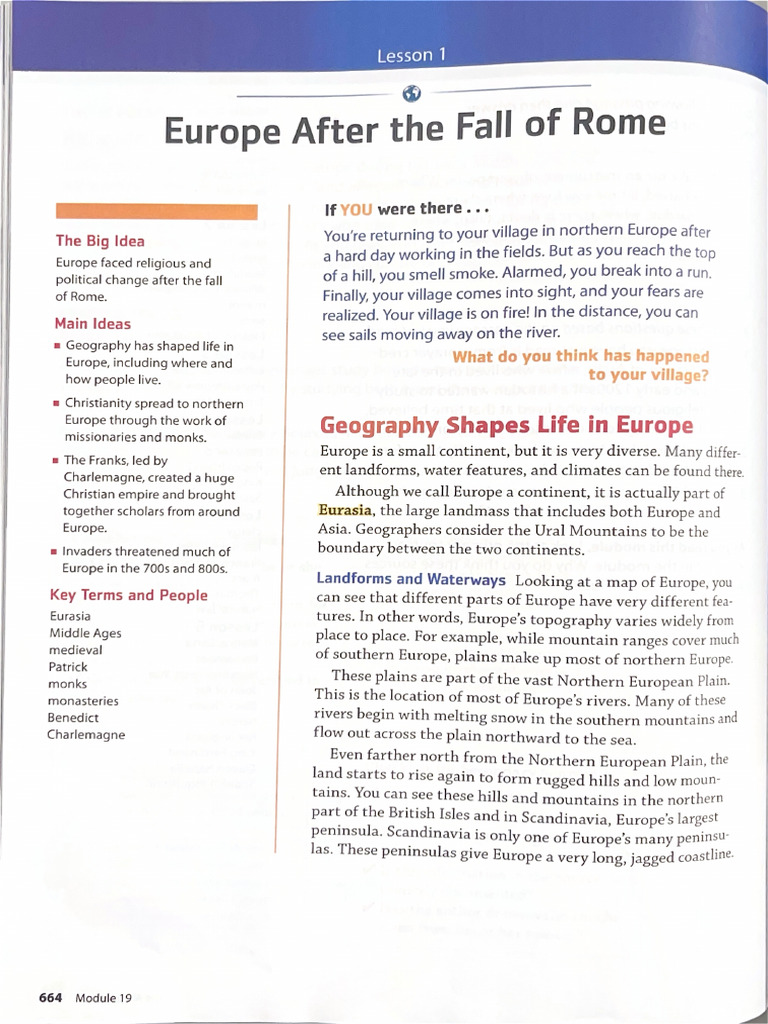Europe After the Fall of Rome | PDF