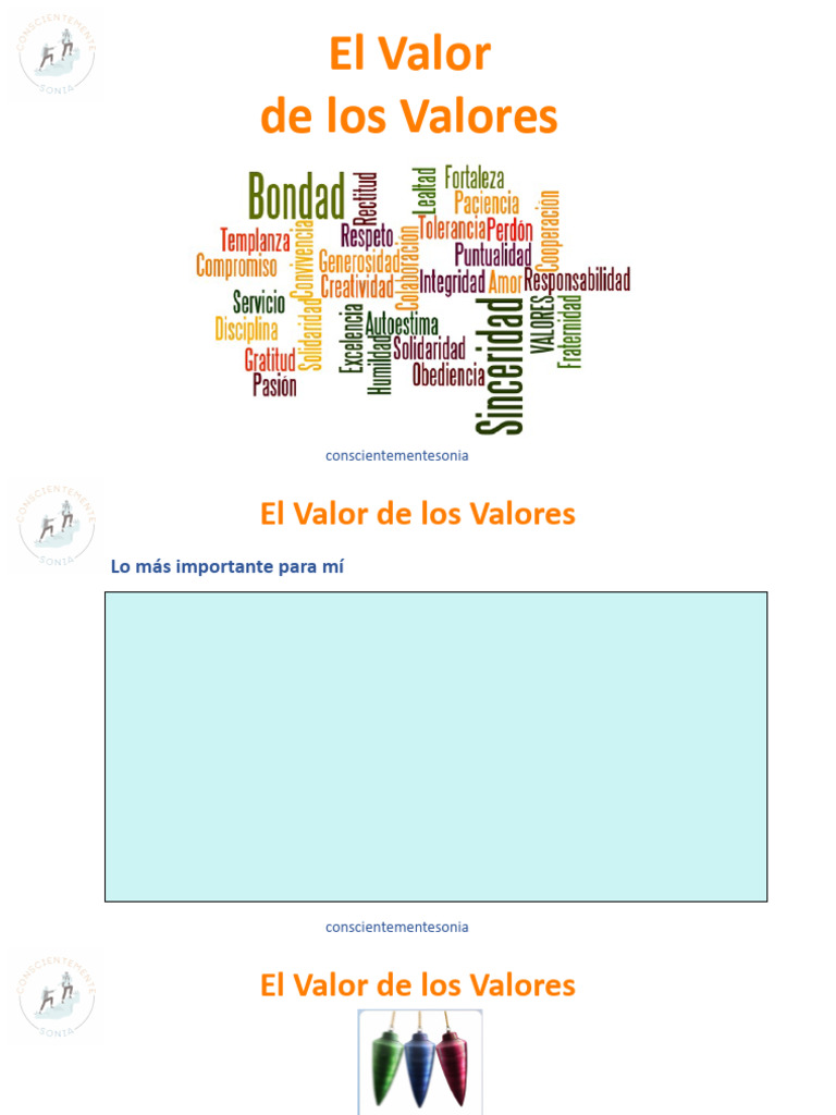 Cuaderno El Valor de Los Valores | PDF
