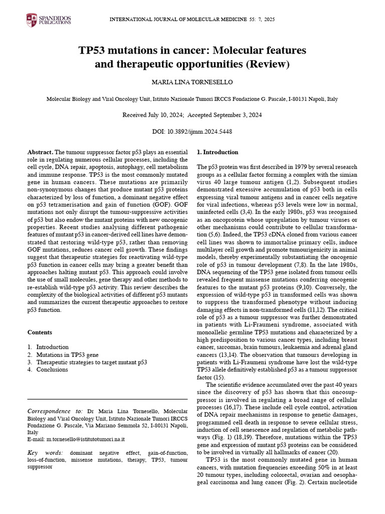 ijmm-55-01-05448 | PDF | P53 | Apoptosis