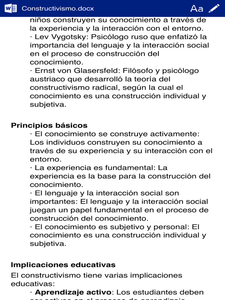 Constructivismo | PDF
