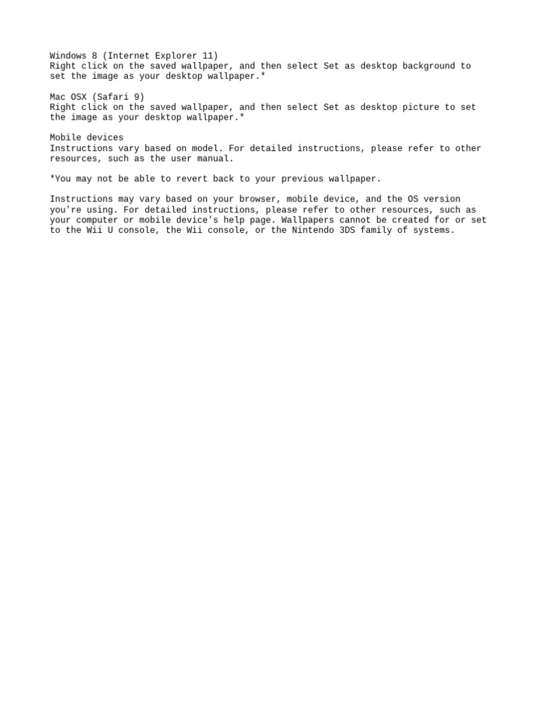 How To Set Wallpaper | PDF